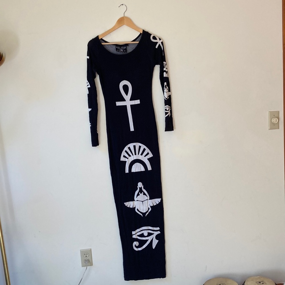 Goth, Occult Symbols Maxi Dress By, “Killstar.” Size … - Gem